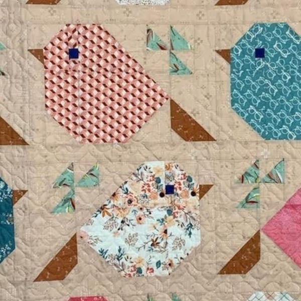 Sparrow Quilt Pattern - Etsy