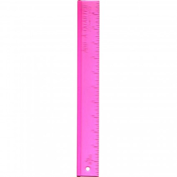 Add-a-quarter 12-inch Pink Ruler - Etsy