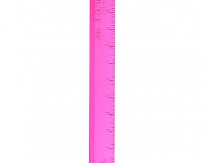Add-a-quarter 12-inch Pink Ruler - Etsy