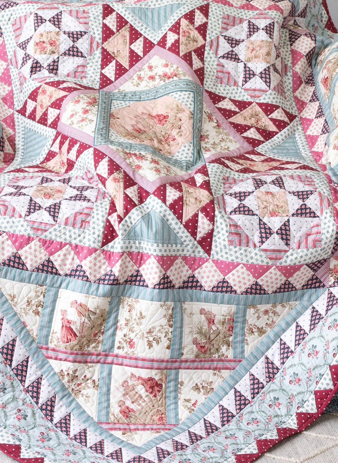 Quilters Companion 2023 BOM Arcadia Quilt Kit - Etsy UK