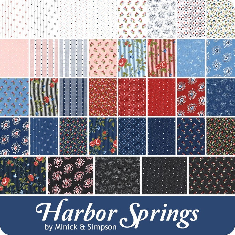 Harbor Springs Charm Pack Minick & Simpson for Moda Fabrics - Etsy