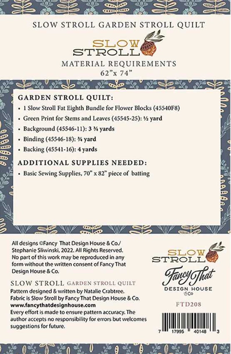 Garden Stroll Quilt Pattern - Etsy