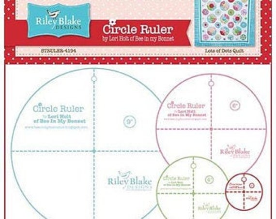 Lori Holt Circle Rulers of Bee in My Bonnet 4 Size Rulers | Etsy