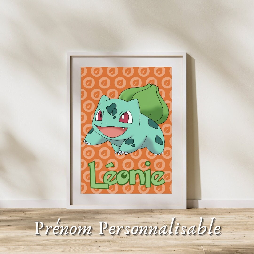 Bulbasaur Customizable Poster - Etsy