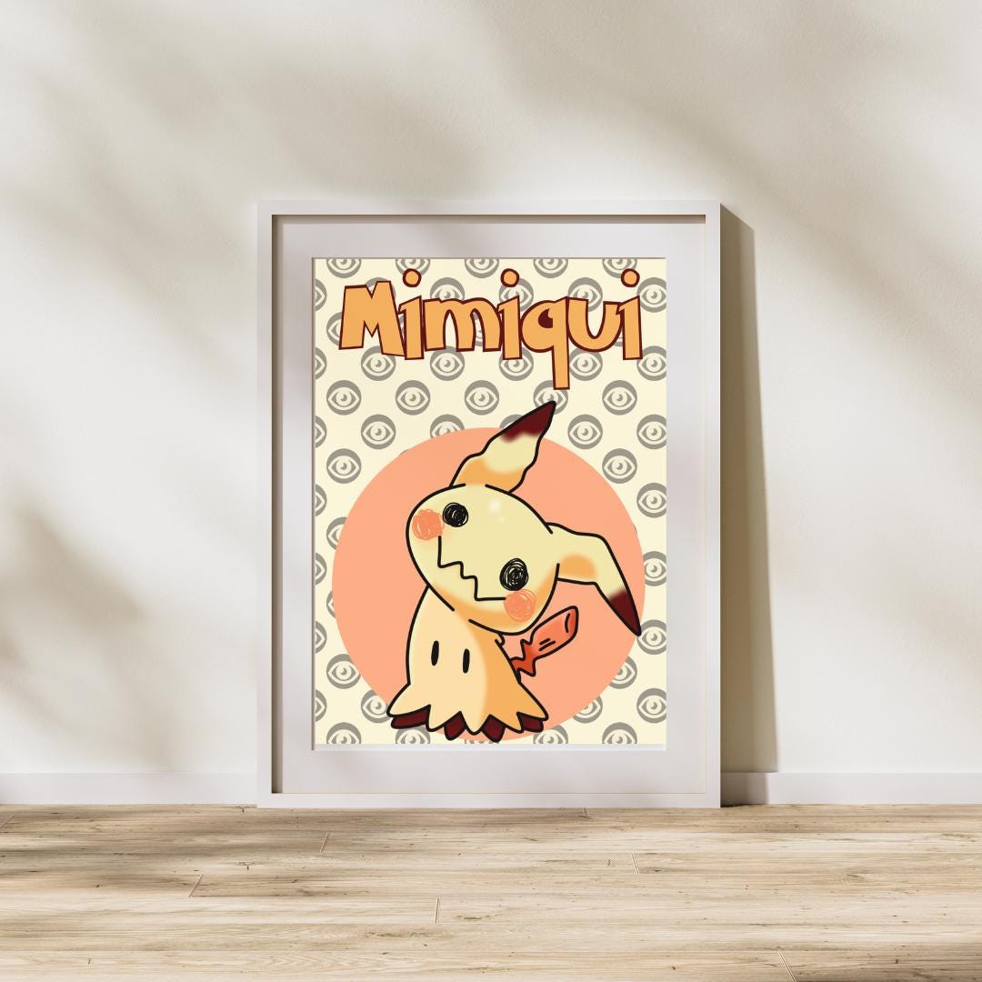Mimikyu / Mimiqui Customizable Poster - Etsy