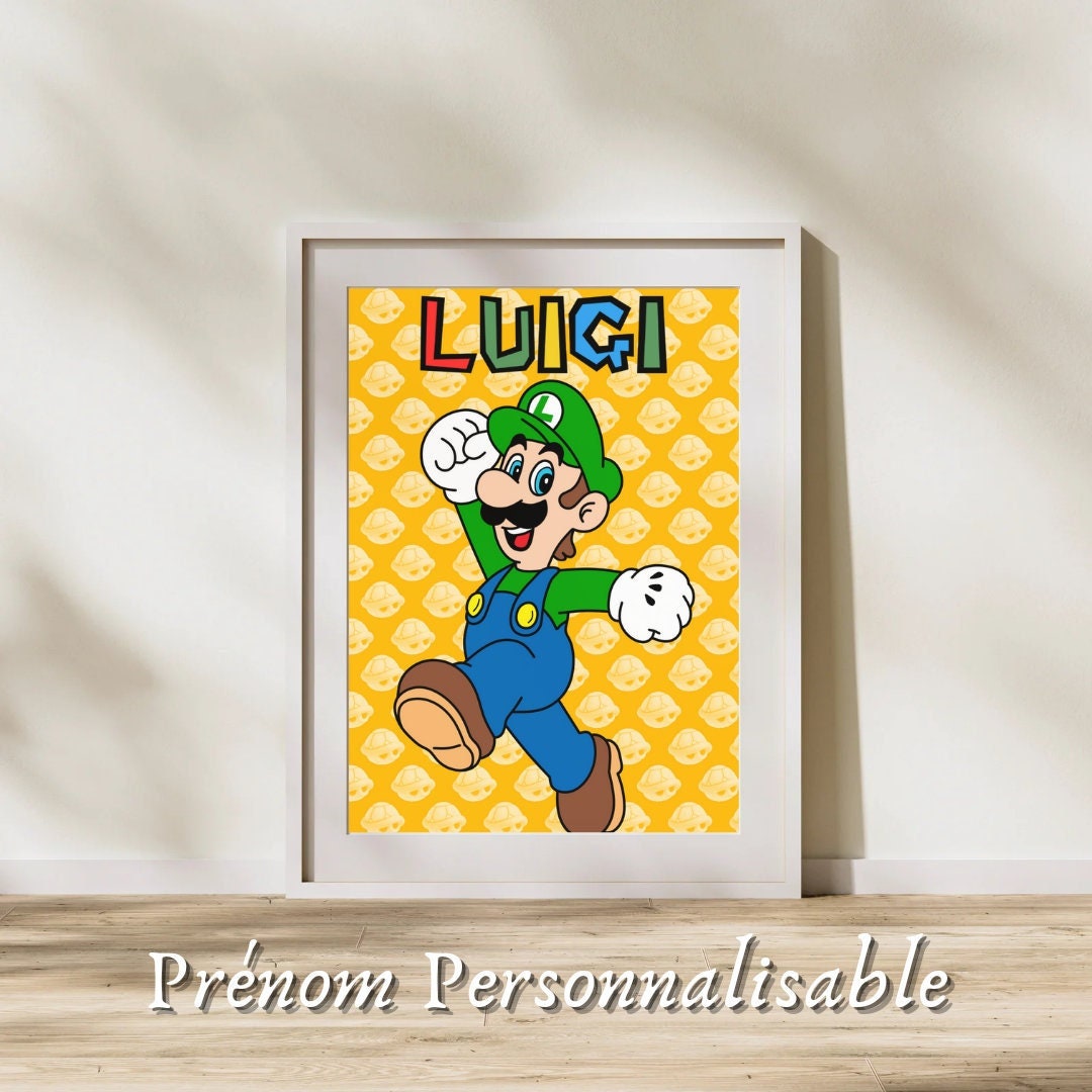Luigi Customizable Poster - Etsy