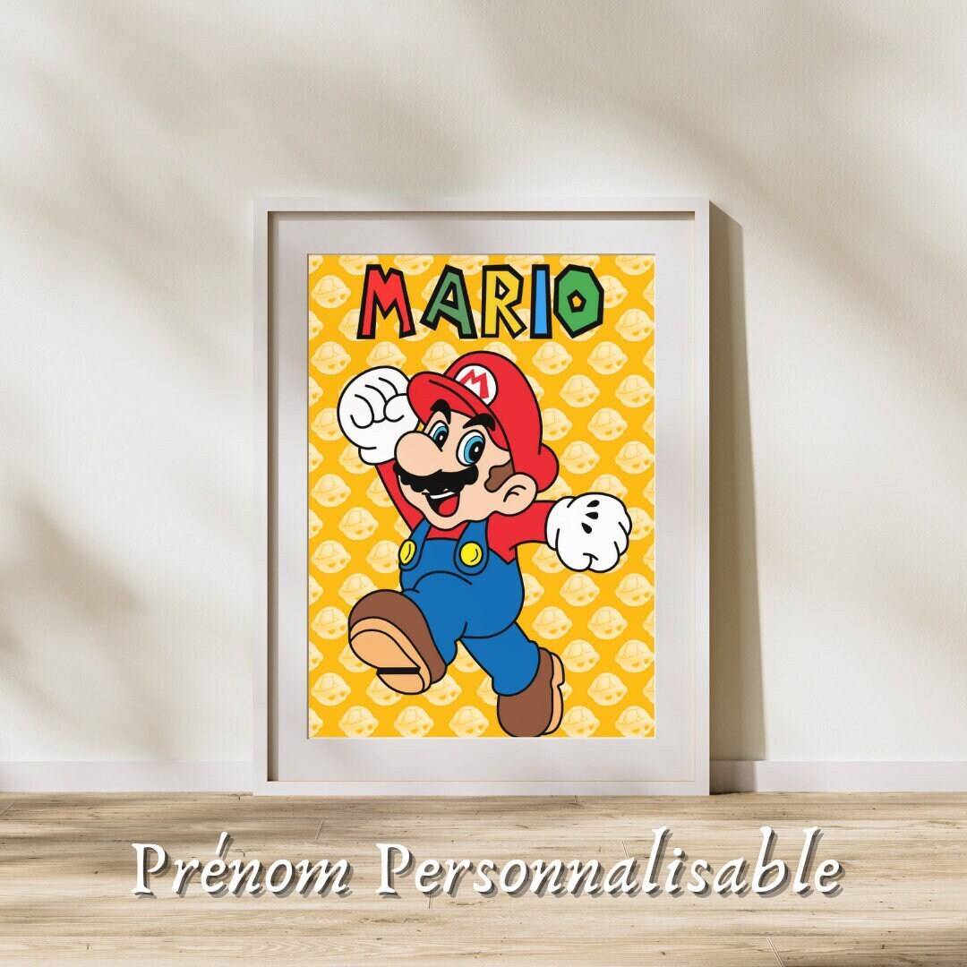 Customizable Mario Poster - Etsy