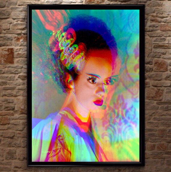 Pin Up Girl Erotic Vintage Retro Trippy Psychedelic Art Poster A3 Digital Prints Prints