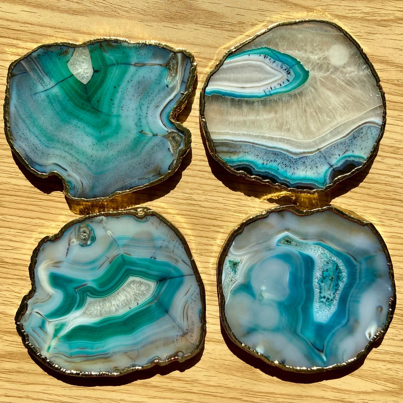 Agate Coasters - Etsy