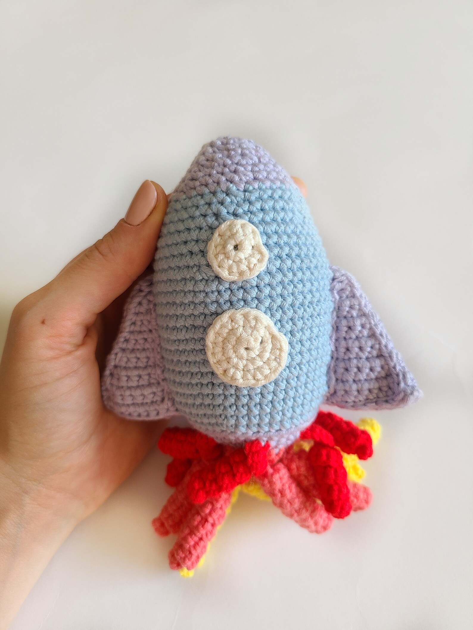 Crocheted Rocket Ship Rattle for Boy Space Ship Toy First - Etsy Canada