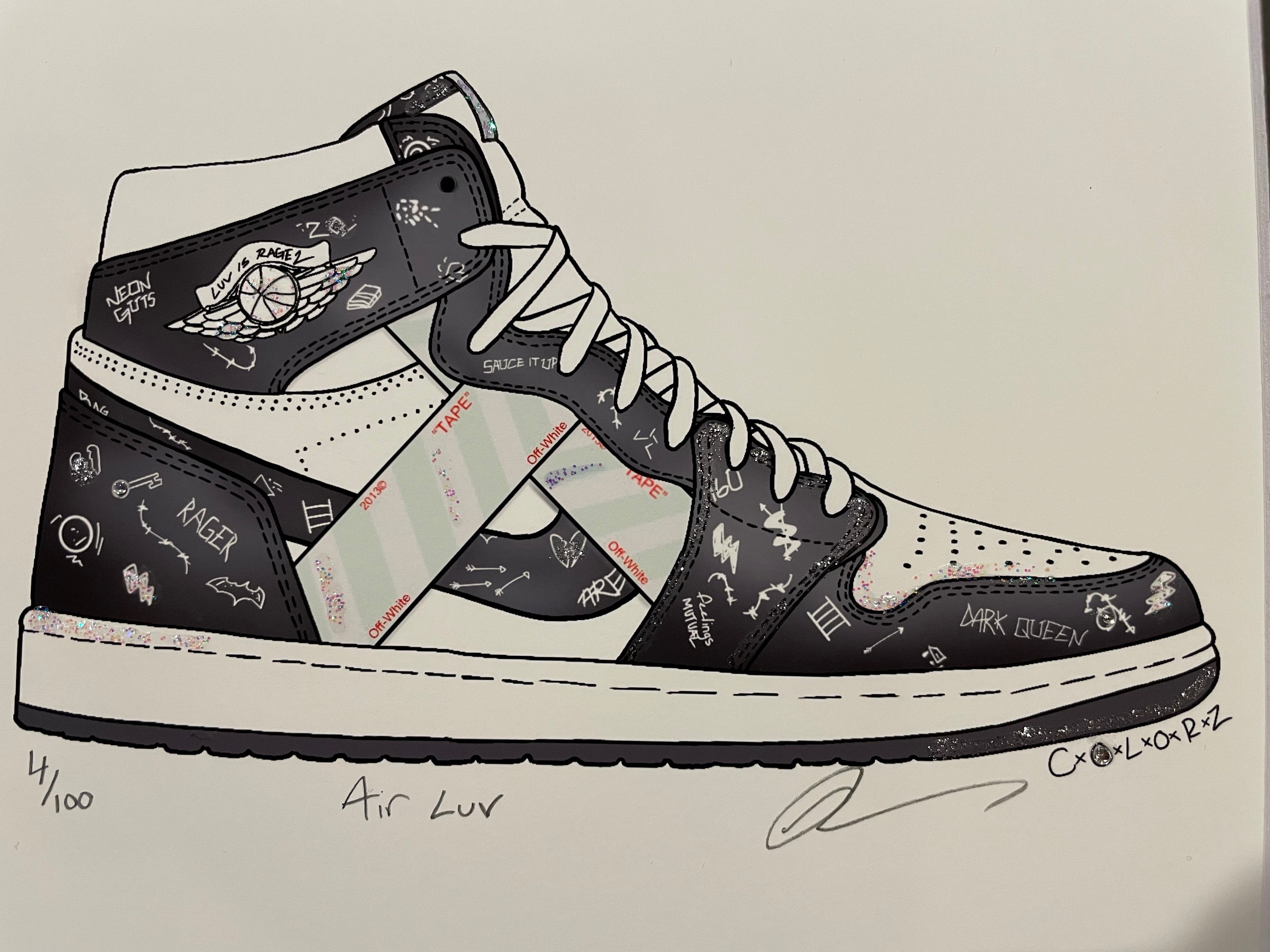 Air Luv - Air Jordan 1 Digital POP ART - Etsy