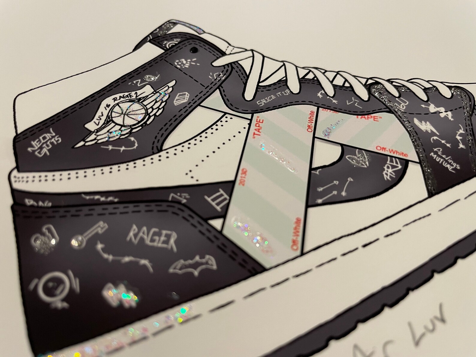 Air Luv - Air Jordan 1 Digital POP ART - Etsy