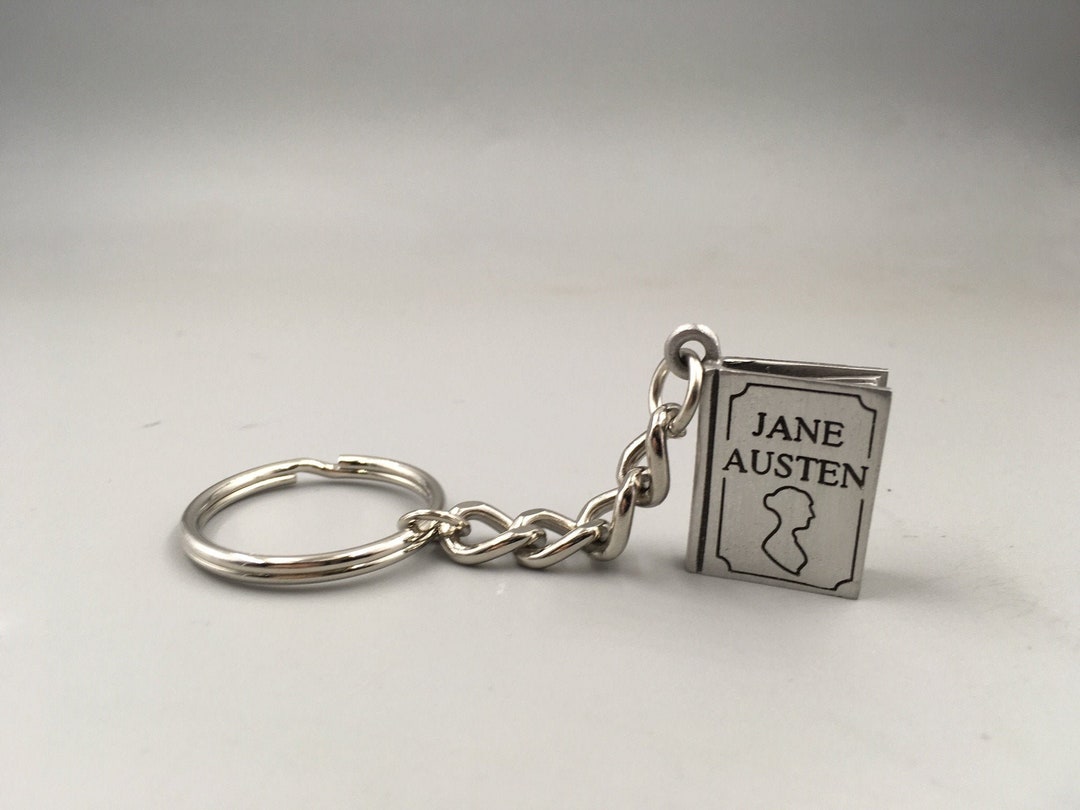 Jane Austen Book Keychain - Etsy