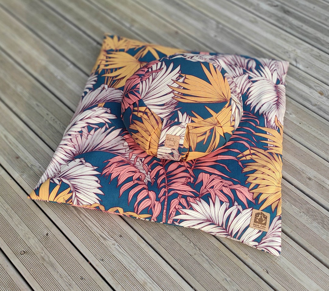 Meditation Set Zabuton and Zafu Cushion Coco - Etsy UK