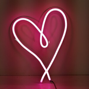 Heart Neon Sign - Custom Neon Sign, Led Sign, Decor for Home, Led Light ...