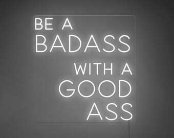 Badass Neon Sign - Etsy