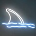 Shark Fin LED Neon Sign Wall Decor Wall Sign Neon Lights | Etsy