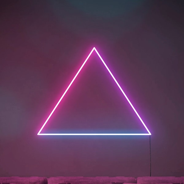 Neon Triangle - Etsy