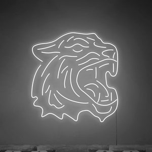 Tiger Head LED Neon Sign, Wall Decor, Wall Sign, Neon Lights, Year of ...