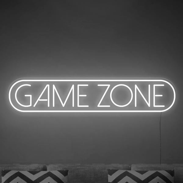 Neon Game Zone Sign - Etsy