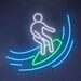 Surfer - LED Neon Sign, Wall Decor, Wall Sign, Neon Lights - Etsy