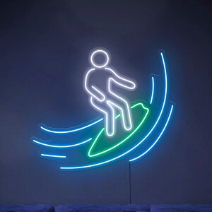 Surfer - LED Neon Sign, Wall Decor, Wall Sign, Neon Lights - Etsy