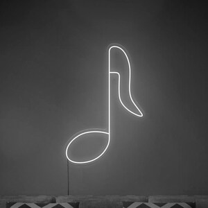 Music Note LED Neon Sign Wall Decor Wall Sign Neon Lights - Etsy
