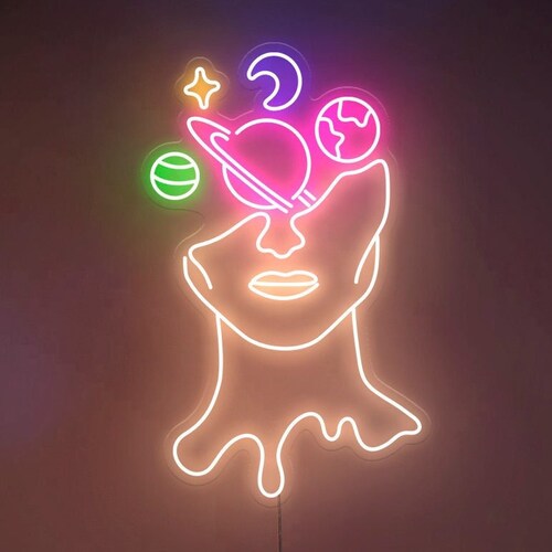 Brain LED Neon Sign Wall Decor Wall Sign Neon Lights | Etsy
