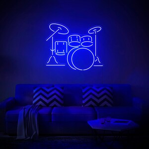 Drum Set - LED Neon Sign, Wall Decor, Wall Sign, Neon Lights - Etsy