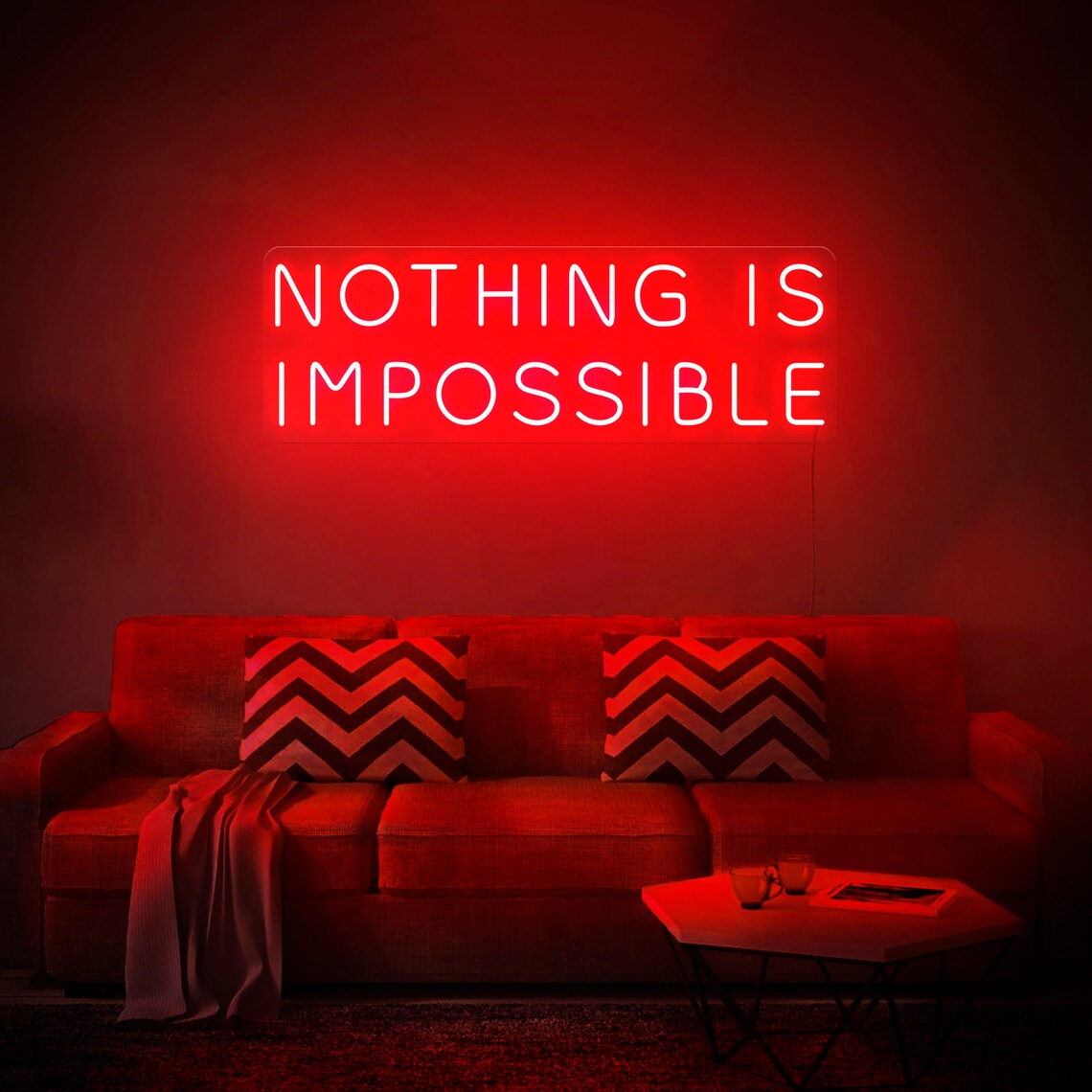 Nothing is Impossible - LED Neon Sign, Wall Decor, Wall Sign, Neon ...