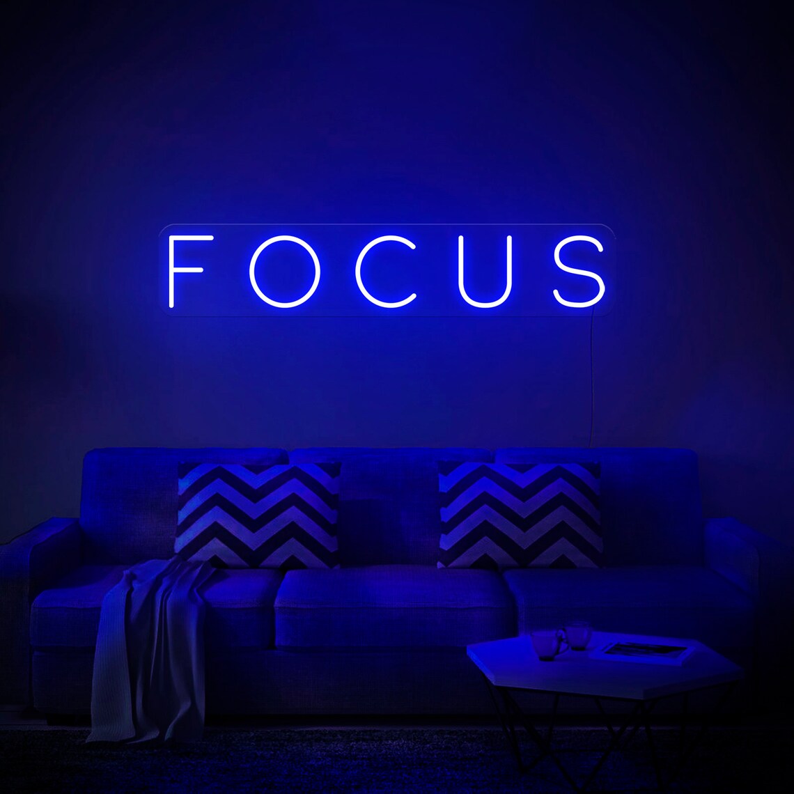 Focus LED Neon Sign Wall Decor Wall Sign Neon Lights - Etsy