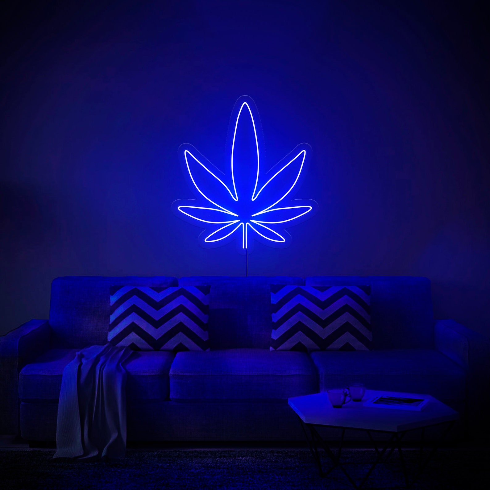 Cannabis - LED Neon Sign, Marijuana Sign, Wall Decor, Wall Sign ...