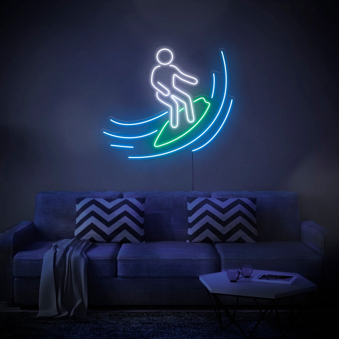 Surfer - LED Neon Sign, Wall Decor, Wall Sign, Neon Lights - Etsy
