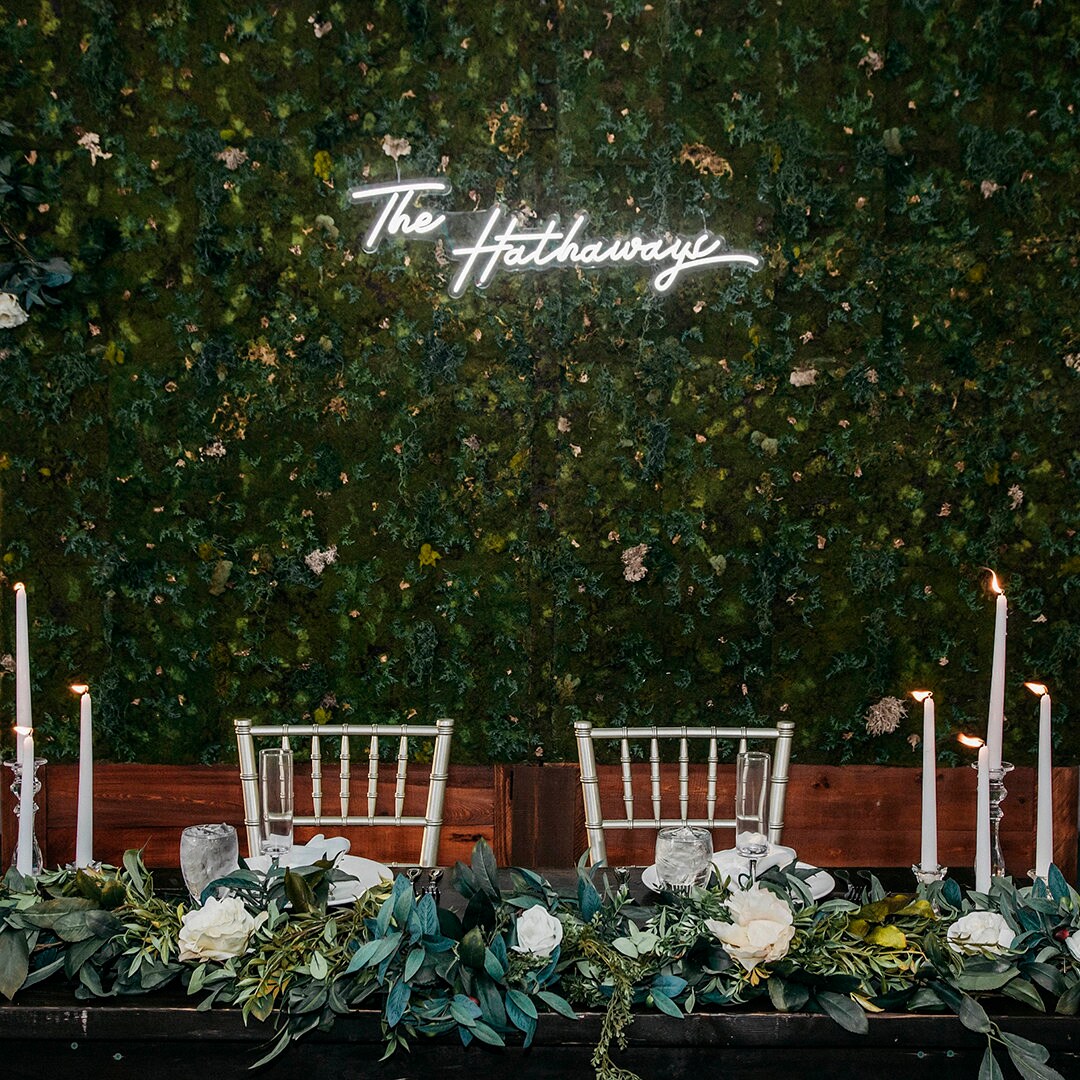 Custom Wedding Neon Sign | LED Neon Sign, Custom Wedding Sign, Wedding ...