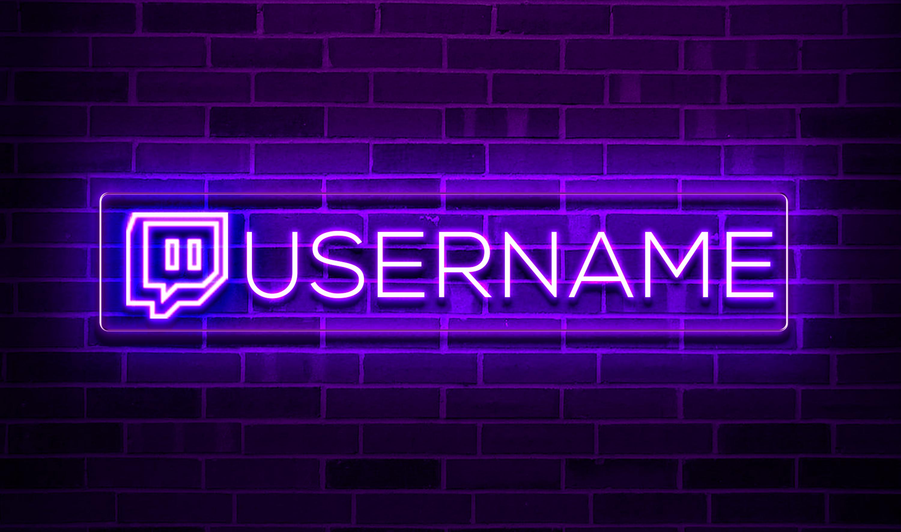 Custom Twitch Username Neon Sign, Twitch Neon Light, Custom Gamer Tag ...