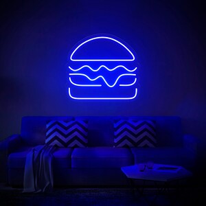 Burger LED Neon Sign, Wall Decor, Wall Sign, Neon Lights - Etsy