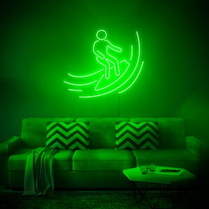Surfer - LED Neon Sign, Wall Decor, Wall Sign, Neon Lights - Etsy
