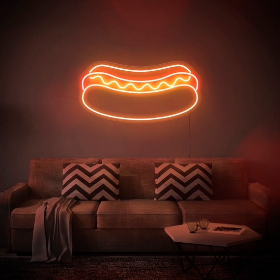 Hot Dog LED Neon Sign Wall Decor Wall Sign Neon Lights | Etsy