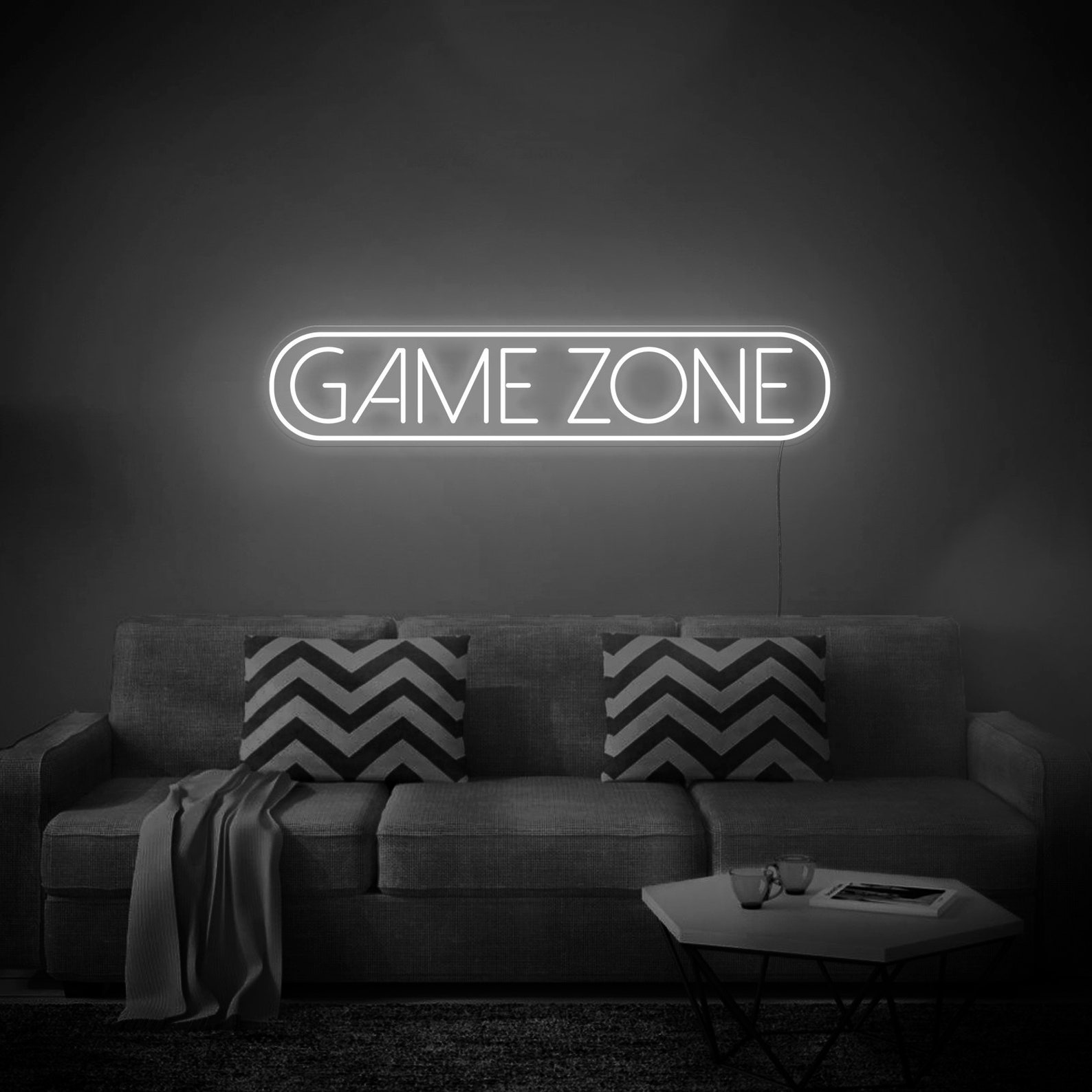 Game Zone LED Neon Sign Wall Decor Wall Sign Neon Lights - Etsy