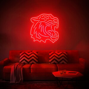 Tiger Head LED Neon Sign Wall Decor Wall Sign Neon - Etsy