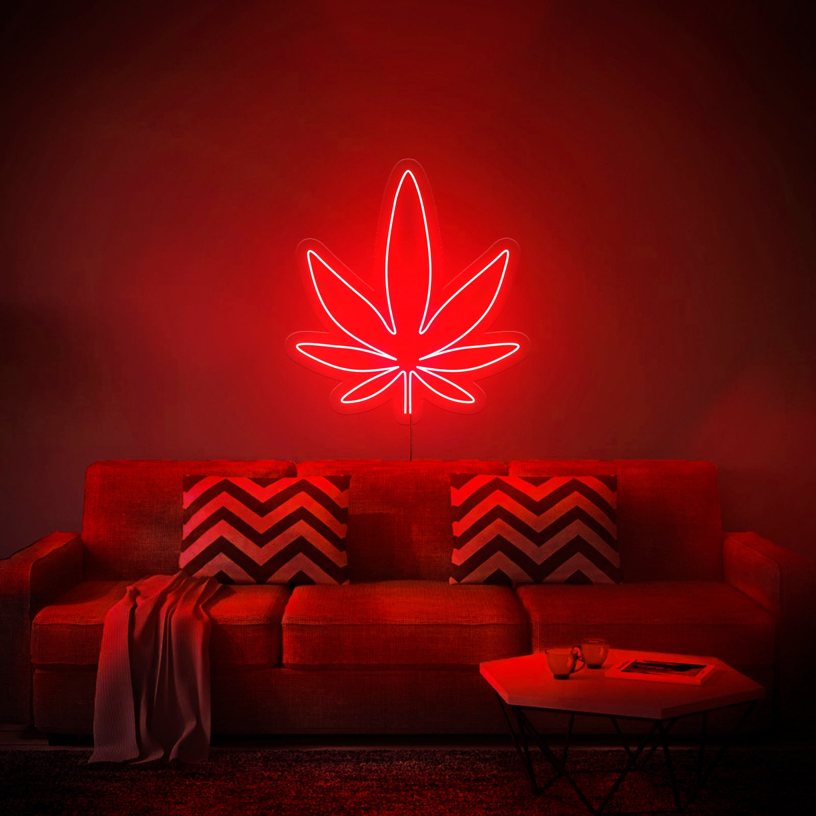 Cannabis - LED Neon Sign, Marijuana Sign, Wall Decor, Wall Sign ...