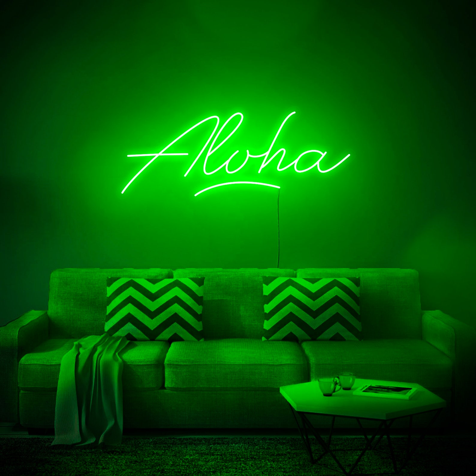 Aloha LED Neon Sign Wall Decor Wall Sign Neon Lights - Etsy