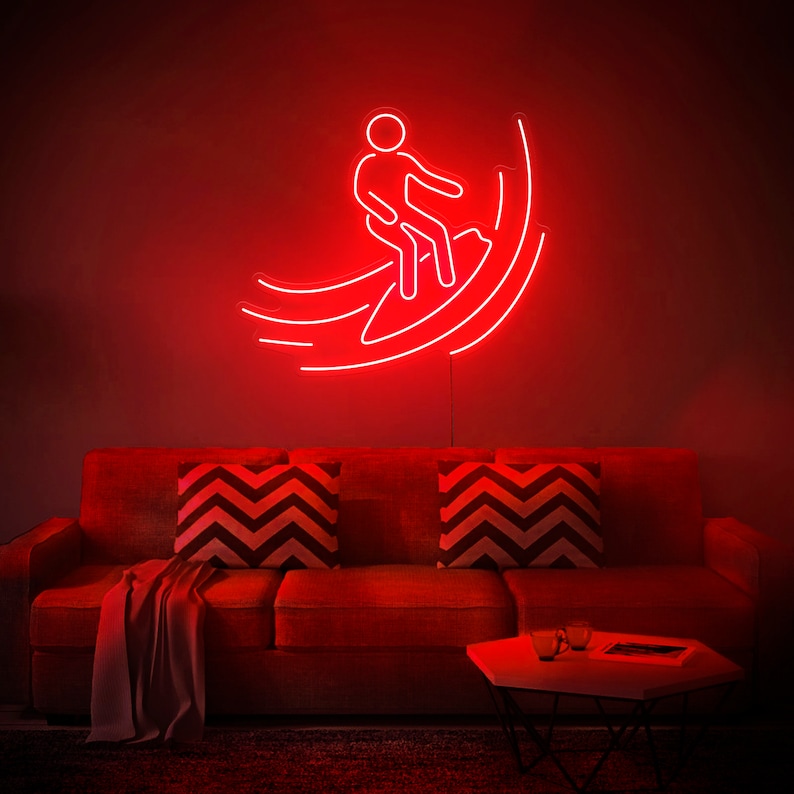 Surfer - LED Neon Sign, Wall Decor, Wall Sign, Neon Lights - Etsy