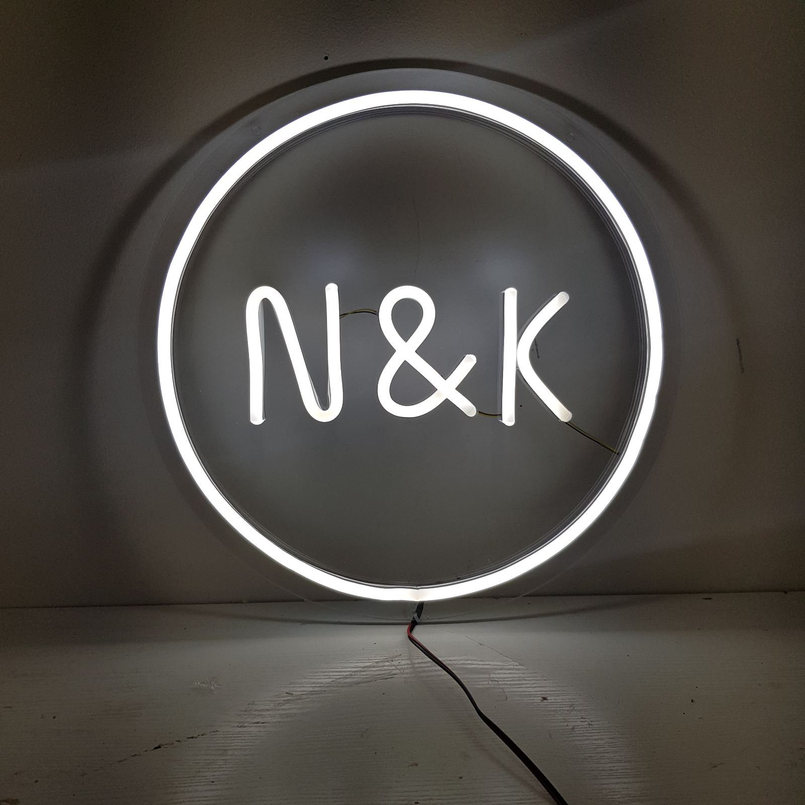 Circle Initials Neon Sign Wedding Neon Sign Wedding Sign | Etsy