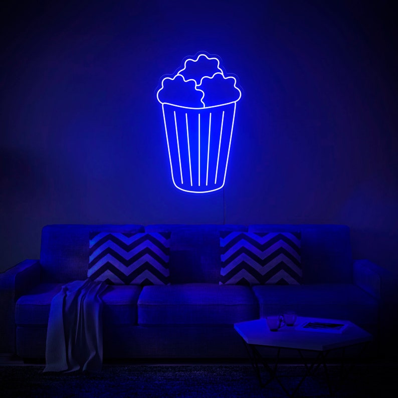 Popcorn LED Neon Sign Wall Decor Wall Sign Neon Lights - Etsy
