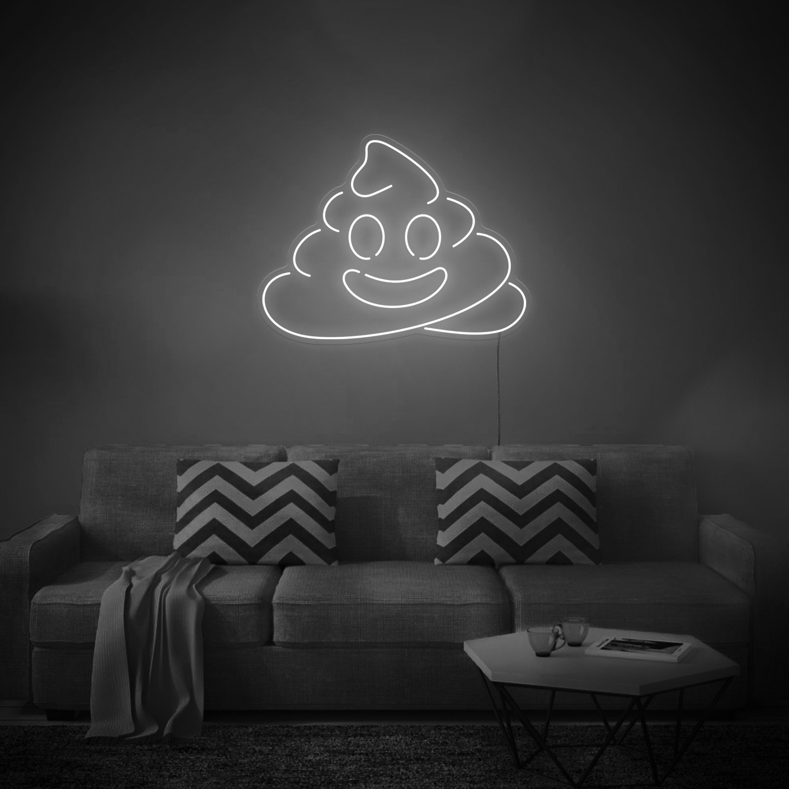 Pile of Poo Emoji LED Neon Sign Wall Decor Wall Sign Neon - Etsy