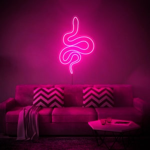 Snake - LED Neon Sign, Wall Decor, Wall Sign, Neon Lights - Etsy