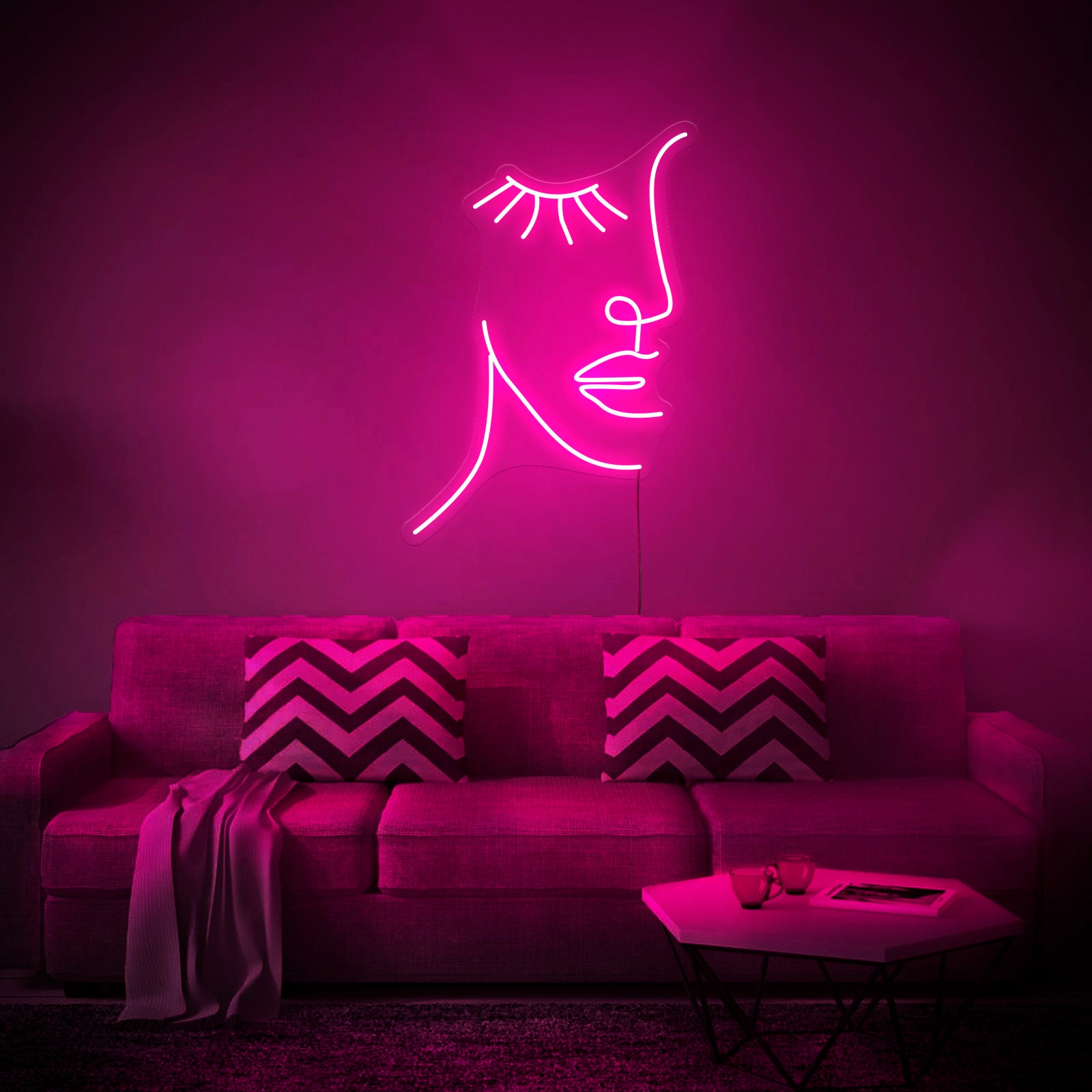 Girl Lashes LED Neon Sign Wall Decor Wall Sign Neon | Etsy