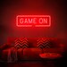 Game on LED Neon Sign, Wall Decor, Wall Sign, Neon Lights - Etsy
