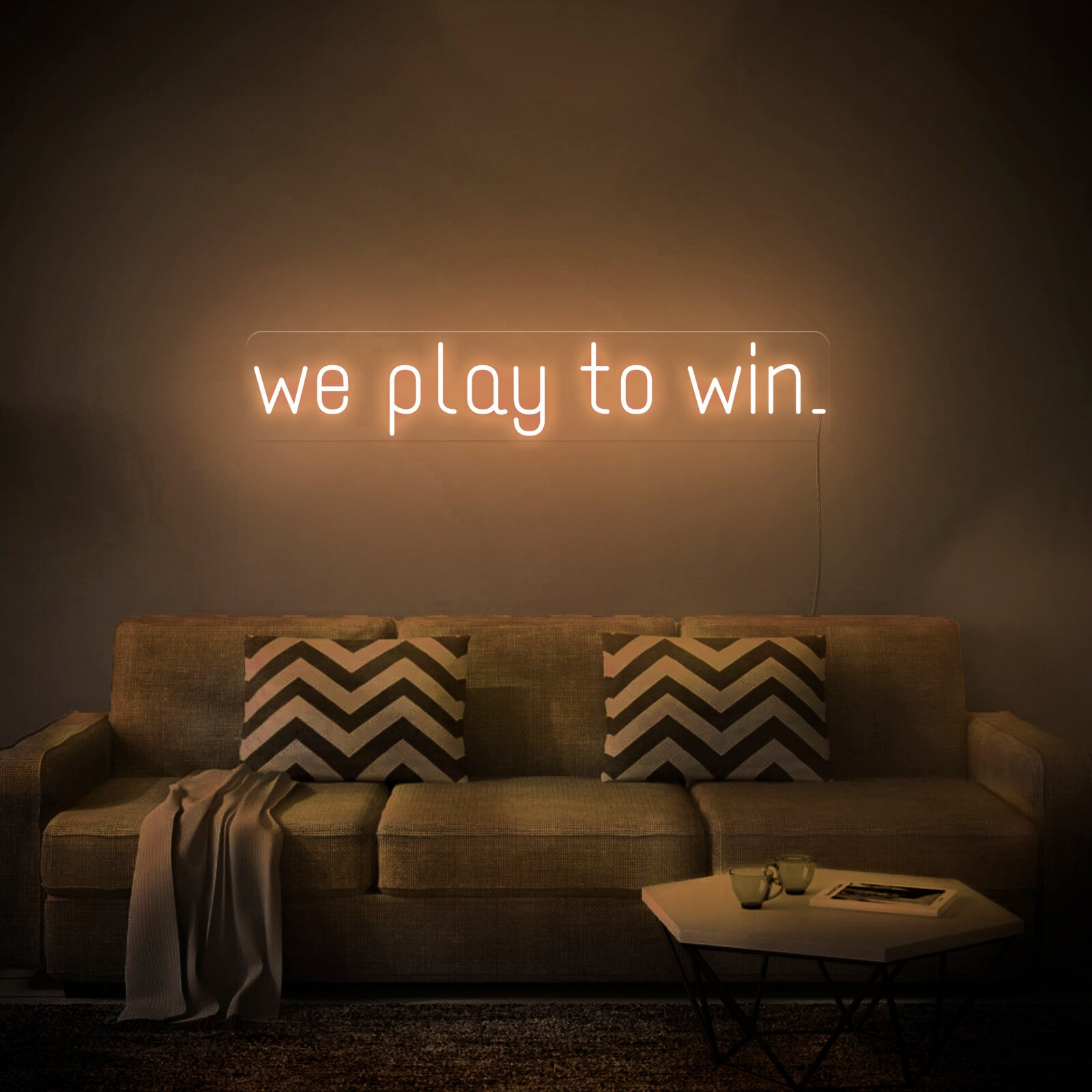 We Play to Win - LED Neon Sign, Wall Decor, Wall Sign, Neon Lights - Etsy
